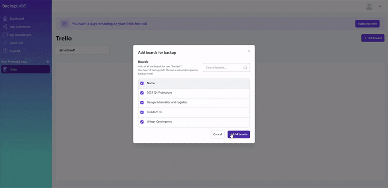 BackupLABS backup for Trello Power-Up | Trello
