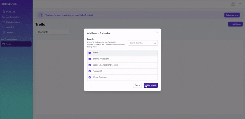 BackupLABS backup for Trello Power-Up | Trello